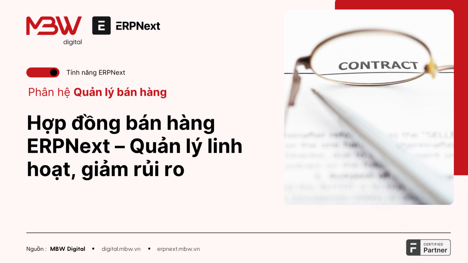 Hợp đồng bán hàng ERPNext – Quản lý linh hoạt, giảm rủi ro